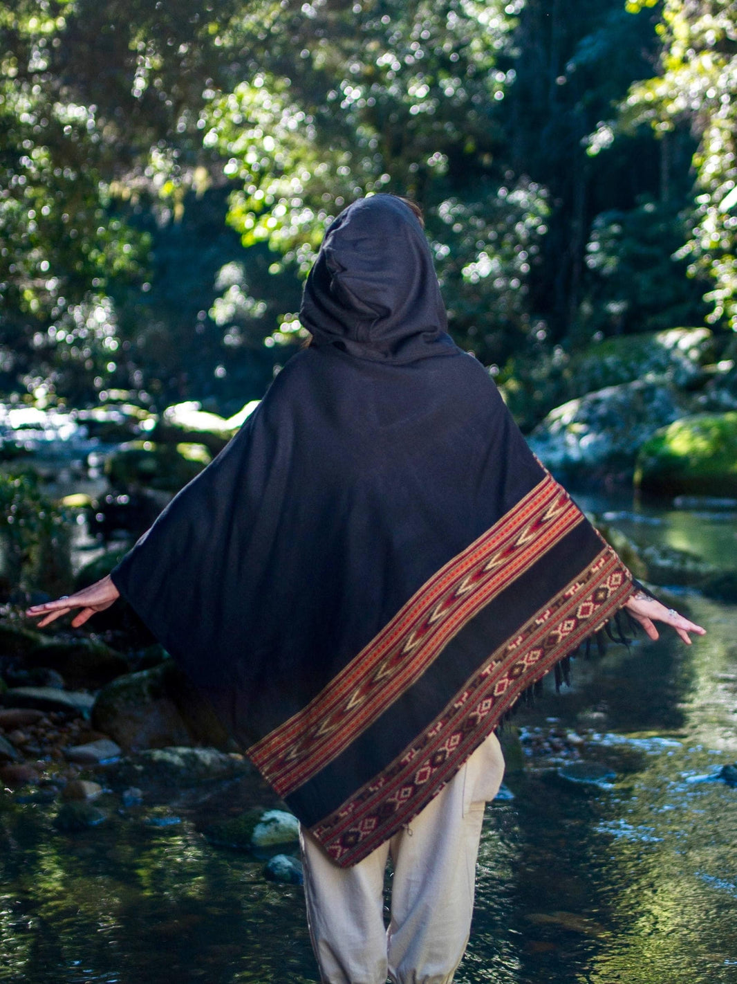 Men's Wool Ponchos | Men's Hooded Poncho – AJJAYA