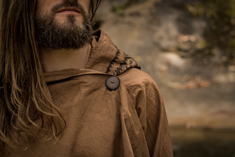 Black Hooded Ritual Robe | Buy Men's Ritual Robe - AJJAYA
